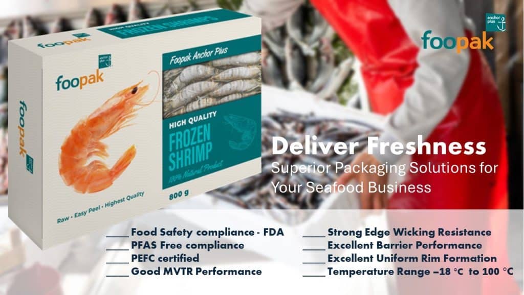 Foopak Anchor Plus: Premium Poly-Coated Paperboard for Superior Seafood ...